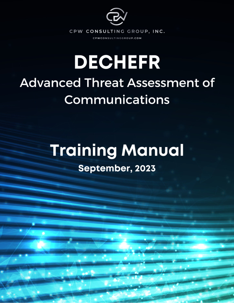 Dechefr Training Manual - Specialized Training